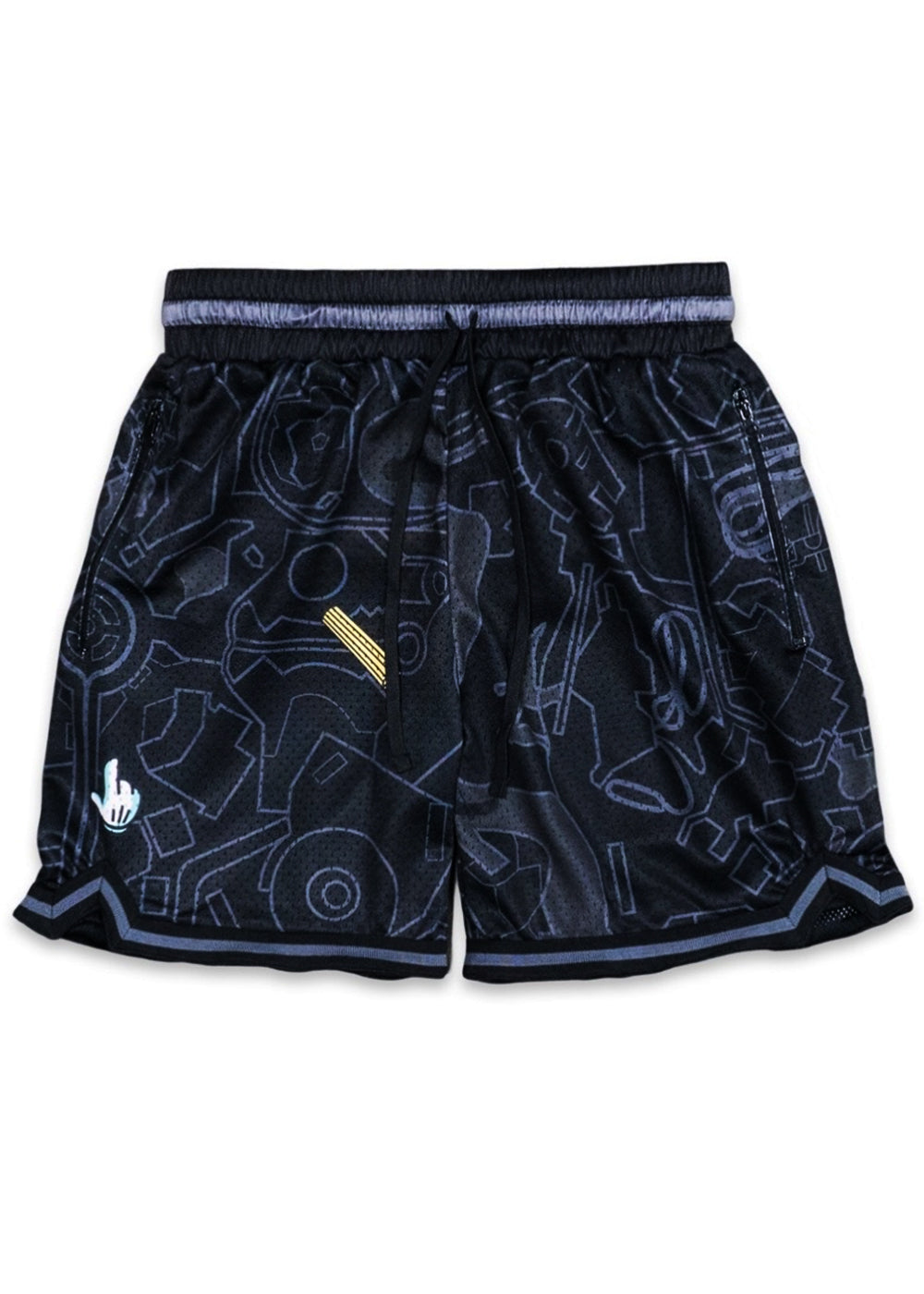 Men's 'Happiest Map' Hoop Shorts - FINAL SALE